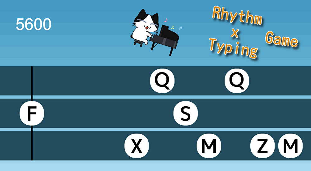 【Typing Square】Typing Rhythm Game